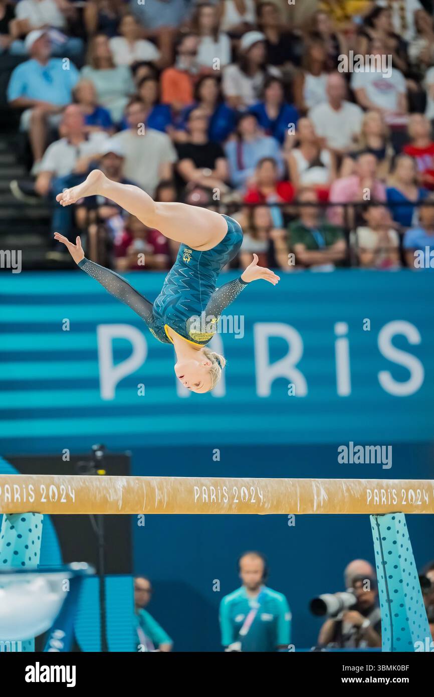 RUBY PASS (AUS) of Australia, competes in the Artistic Gymnastics Women ...