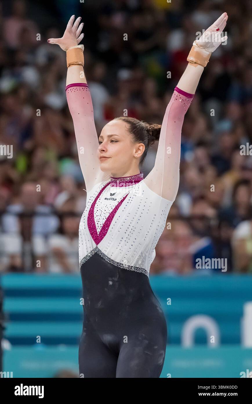 SARAH VOSS (GER) of Germany, competes in the Artistic Gymnastics Women ...