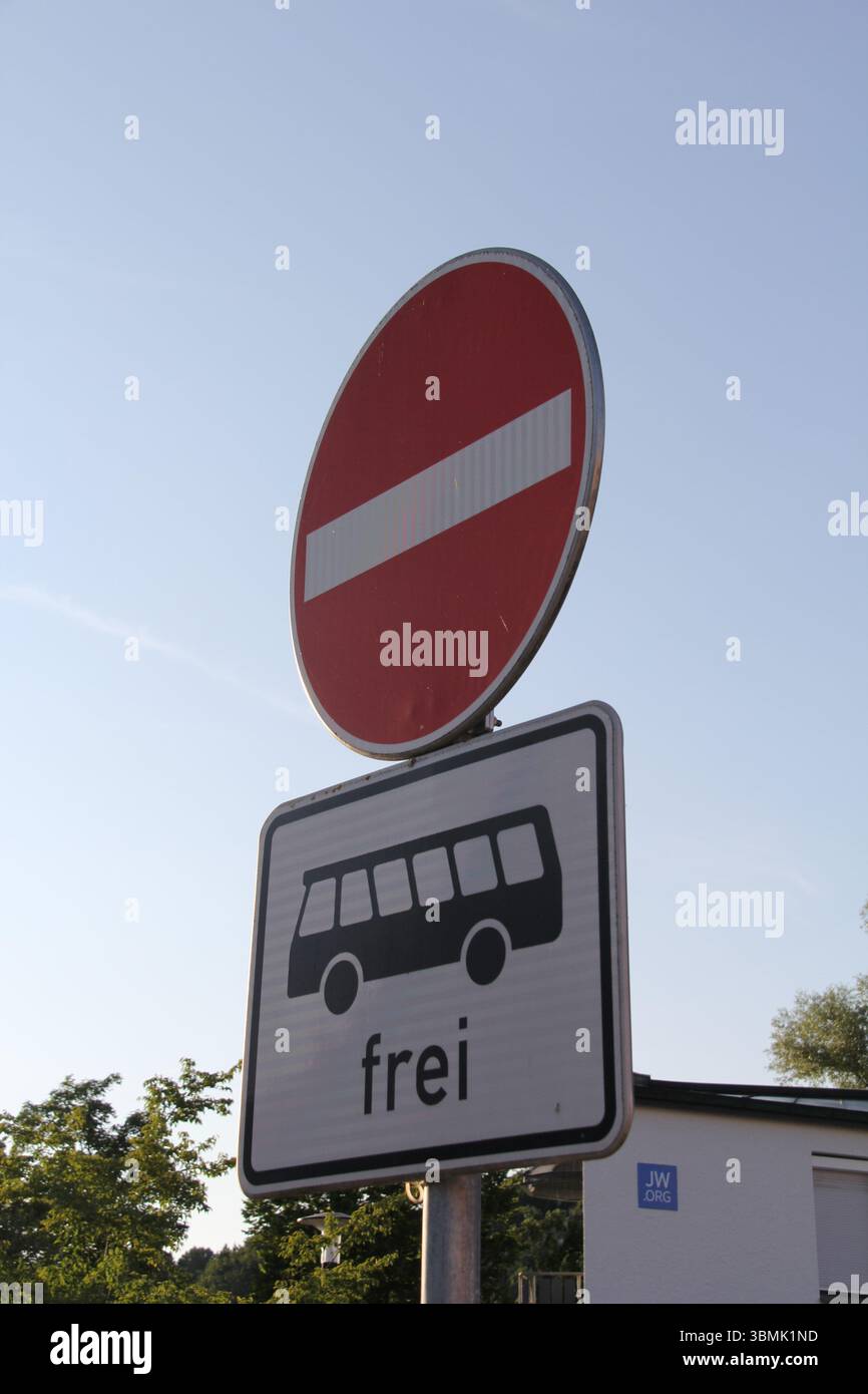 WASSERBURG AM INN, GERMANY - JUNE 20, 2025: German traffic sign 'Do not ...