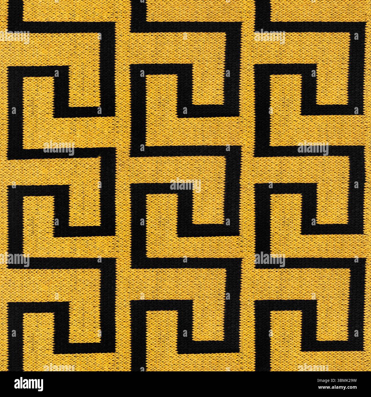 Seamless 4k photo texture of yellow colored wool knitted cloth material ...