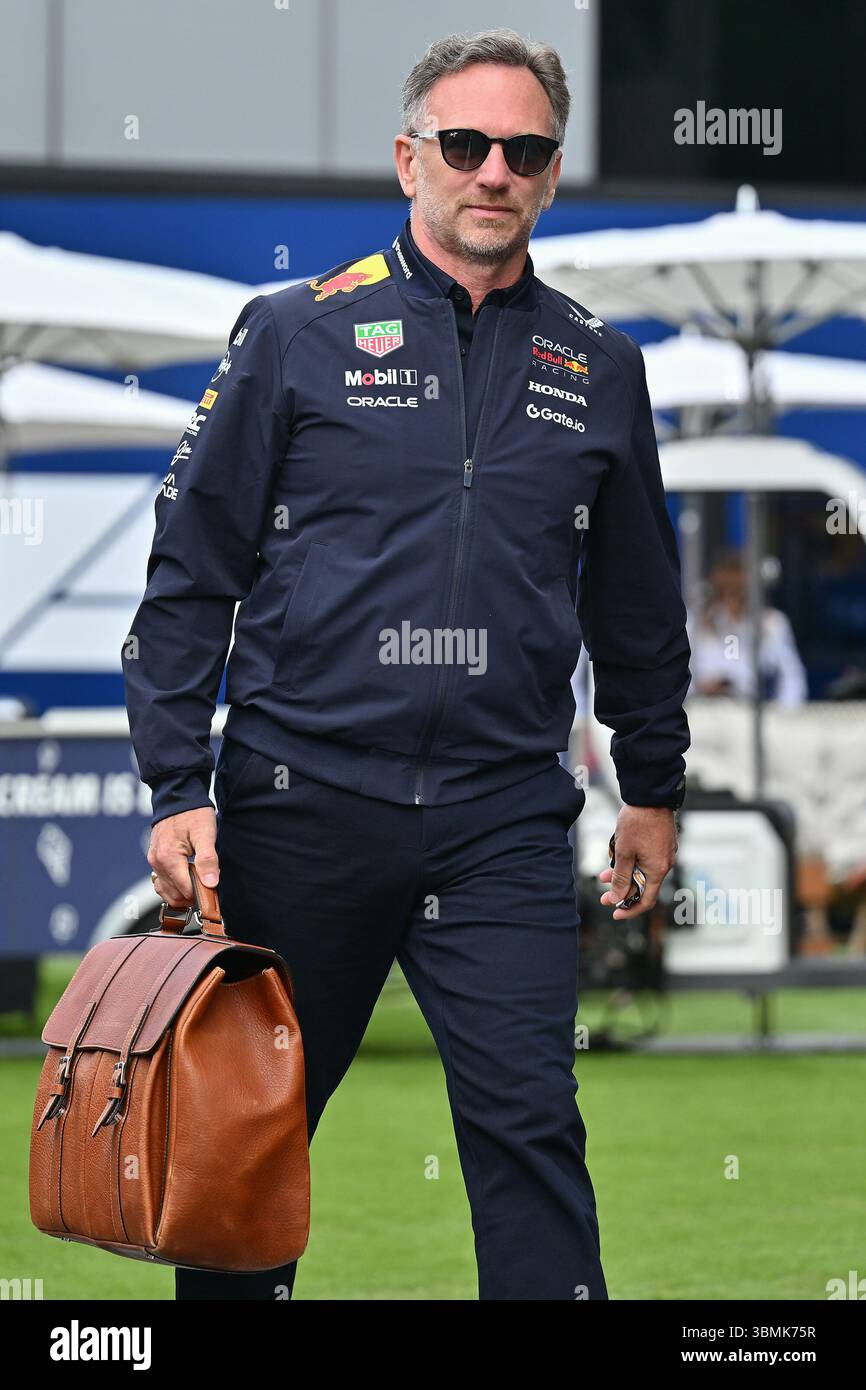 SPIELBERG, AUSTRIA - JUNE 27: Christian Horner of Great Britain and ...