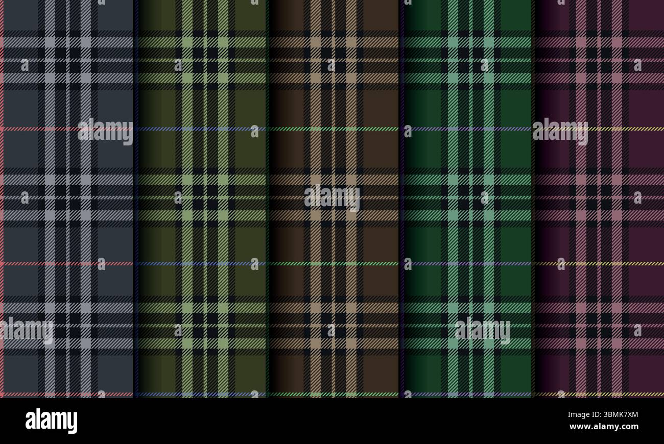 Stationary pattern plaid check Stock Vector Images - Alamy