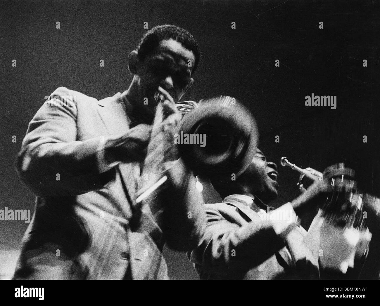 Louis Armstrong performing at the Deutsches Museum in Munich, ca. 1954 ...