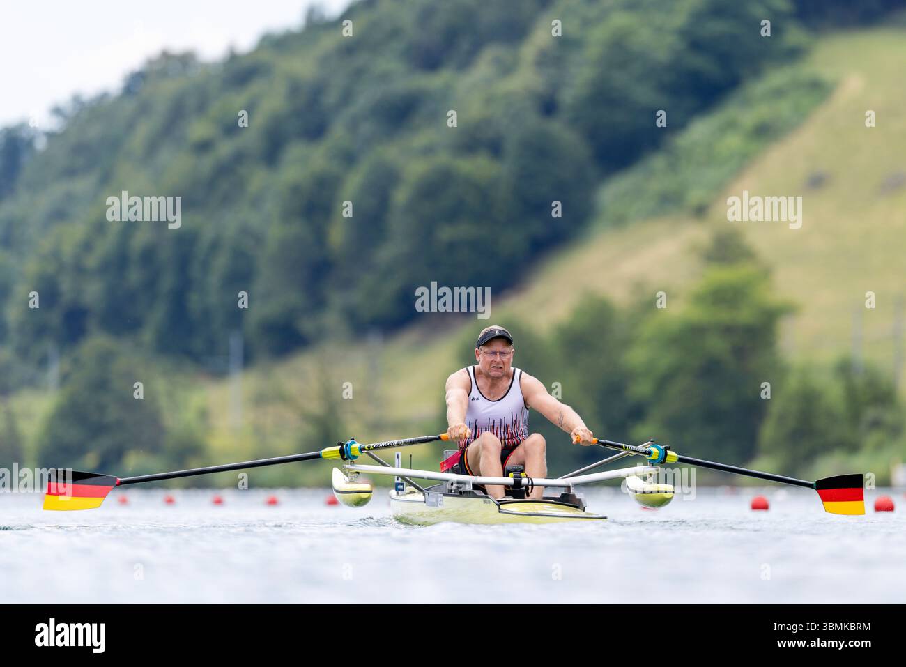 Marcus Klemp of Germany competes in the PR1 Men's Single Sculls ...
