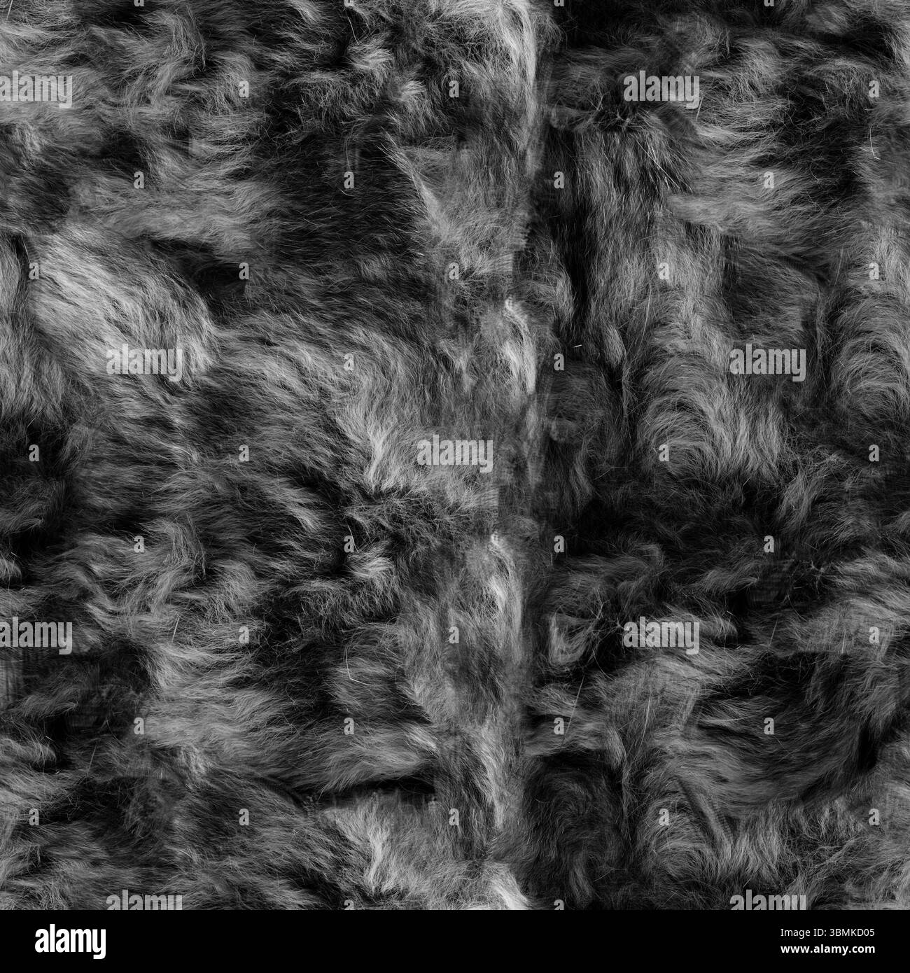 Seamless 4k photo texture of wavy dark gray and black natural fur ...
