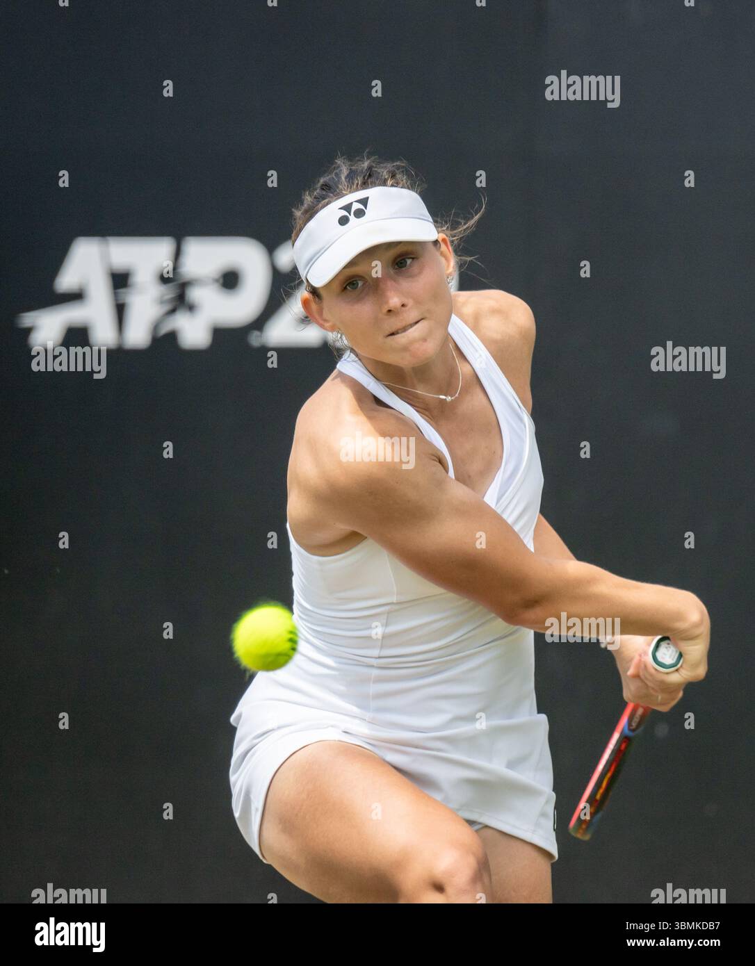 Eastbourne, UK. 27th June 2025. Alexandra Eala (PHI) beats Varvara ...