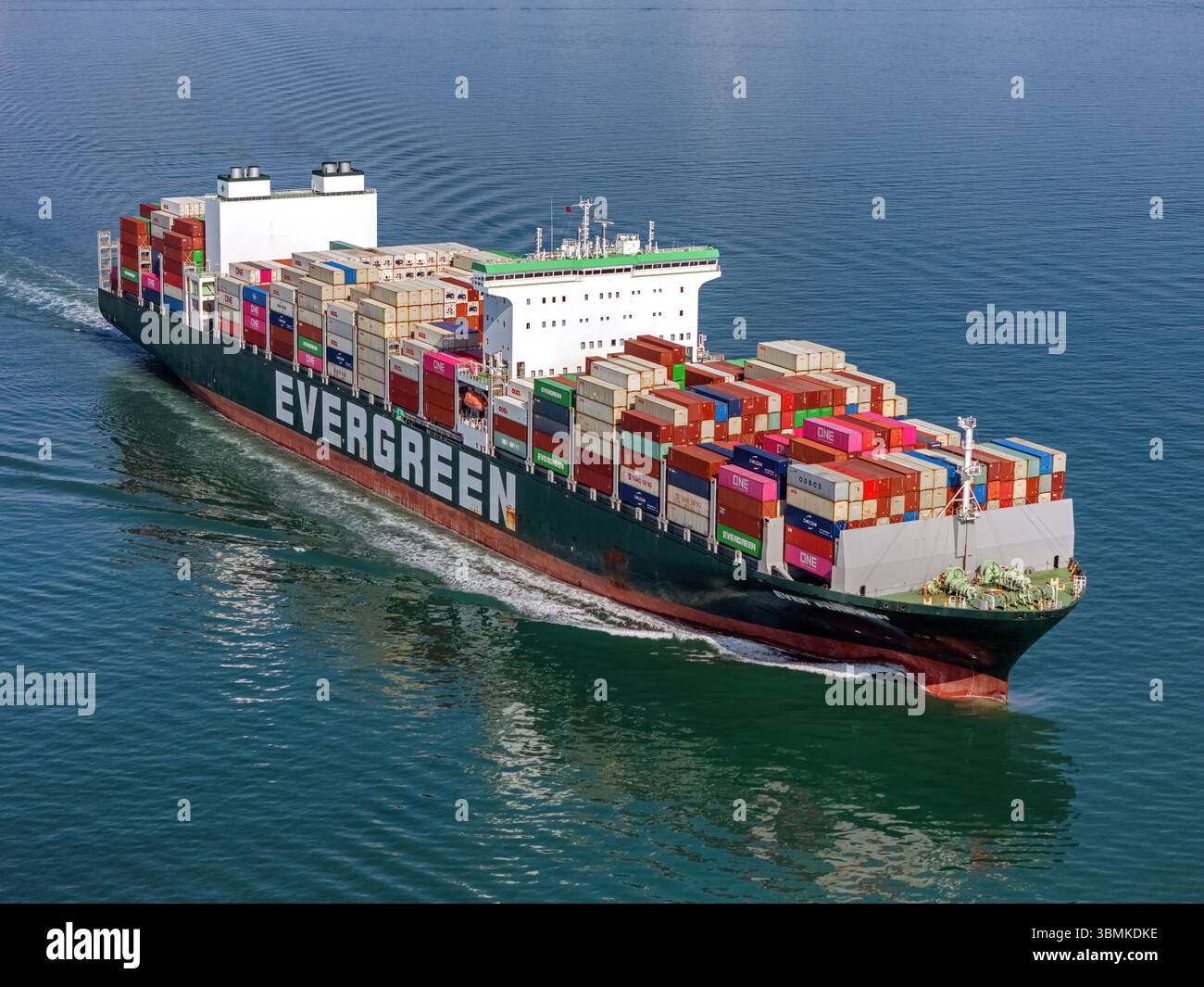 Ever Forever, a container ship operated by Evergreen Stock Photo - Alamy