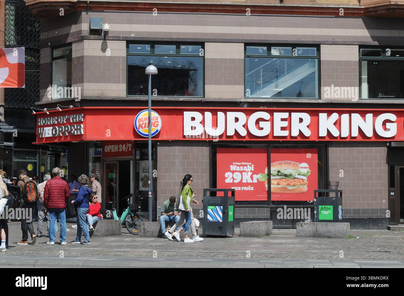Copenhagen/ Denmark/27 june 2025/.American fst food chain burger king rerstaurant in copenhagen ...