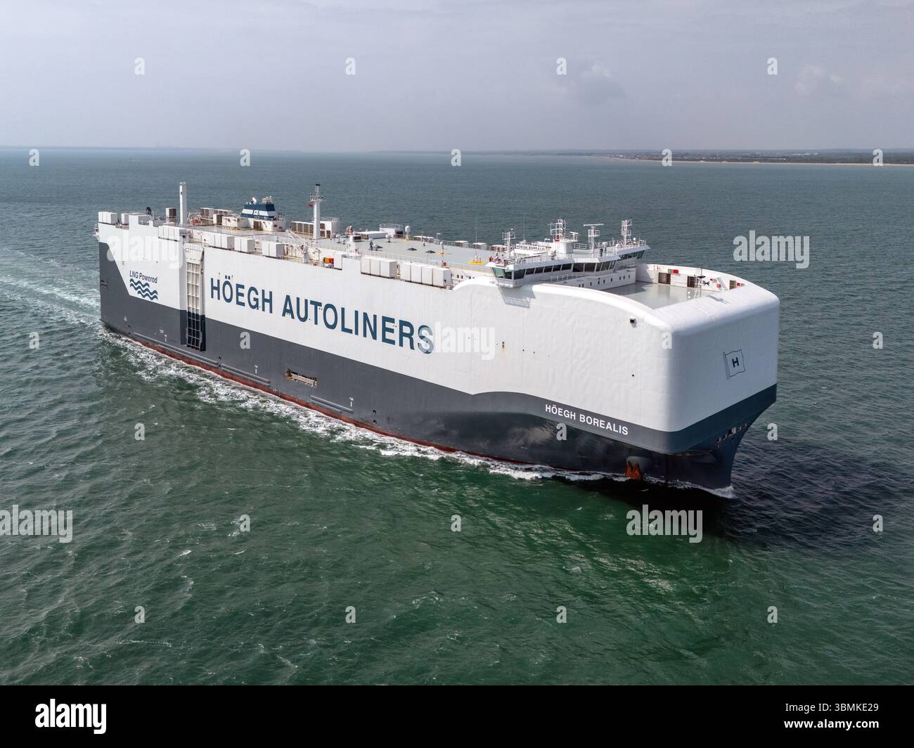 Hoegh Borealis, a Norwegian car carrier operated by Hoegh Autoliners ...