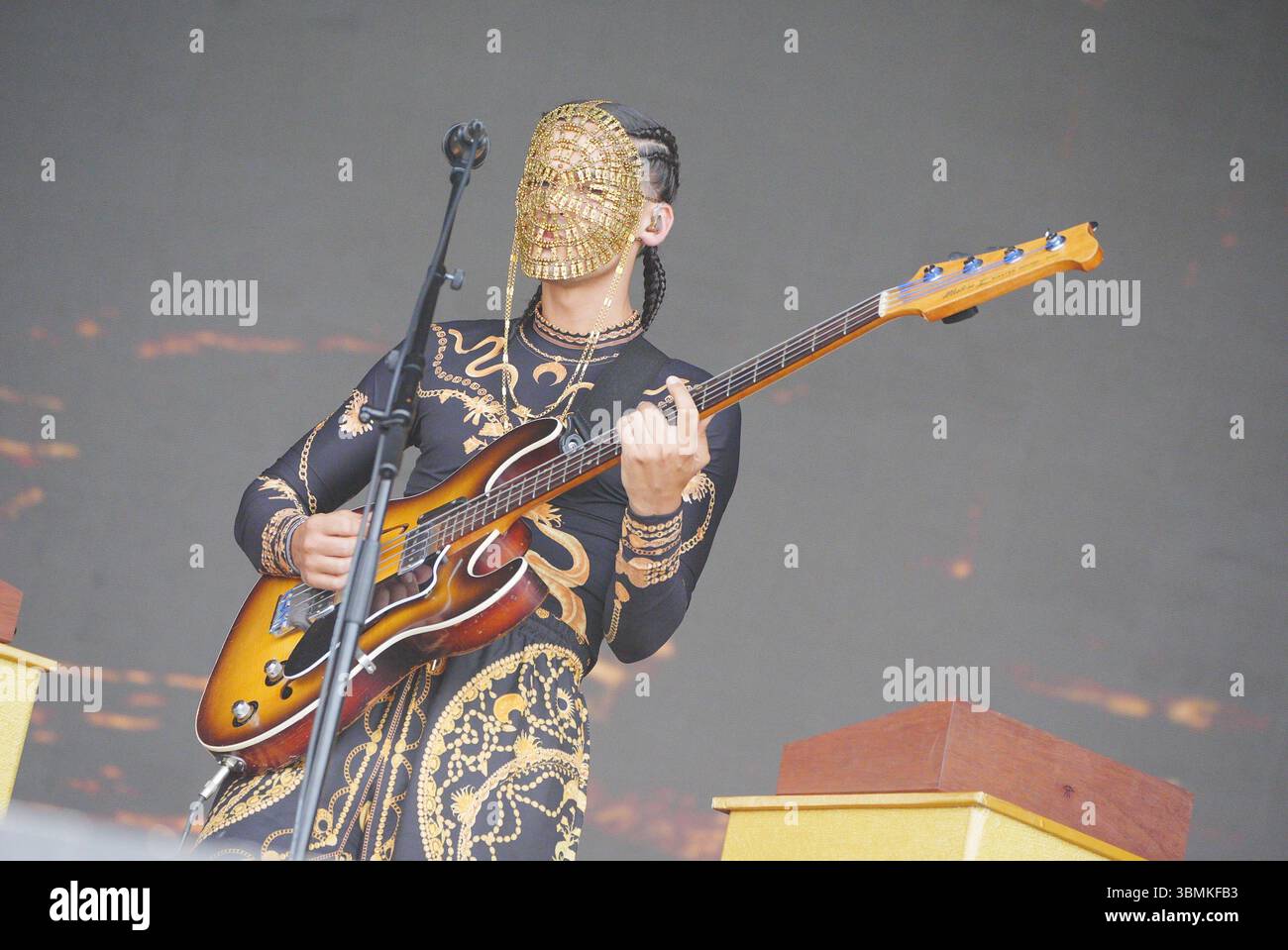 Glass Beams performing on the West Holts stage during the Glastonbury ...