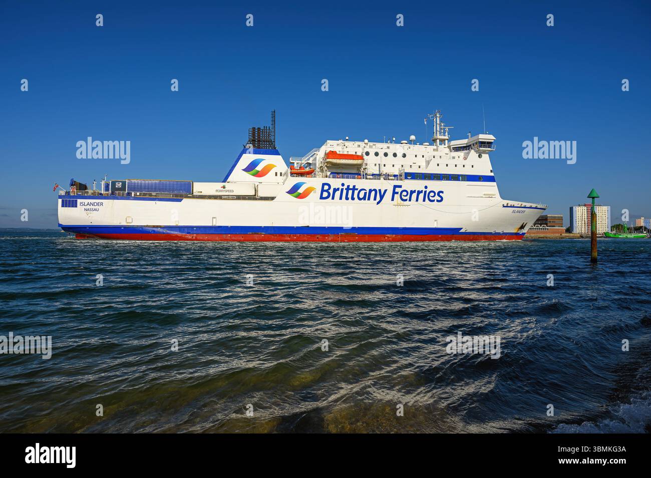 Islander, a cross-Channel ferry operated by Brittany Ferries between ...