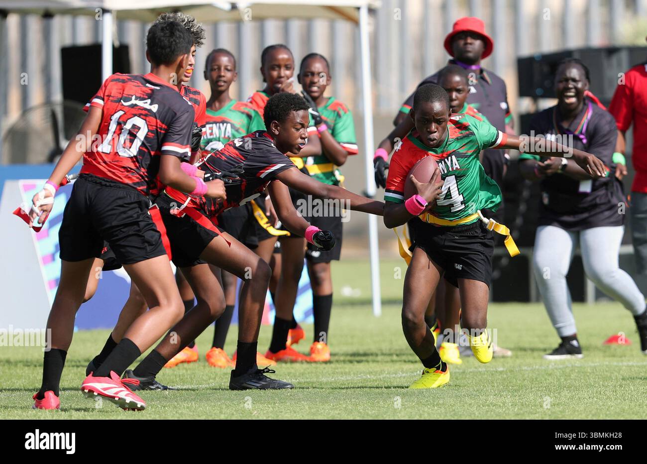 Players of Egypt celebrate , during First ever NFL FLAG 13U Africa ...