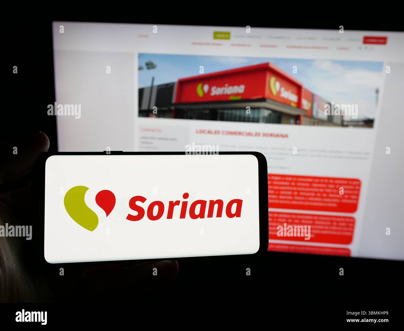 Stuttgart, Germany - 04-26-2025: Person holding smartphone with logo of ...