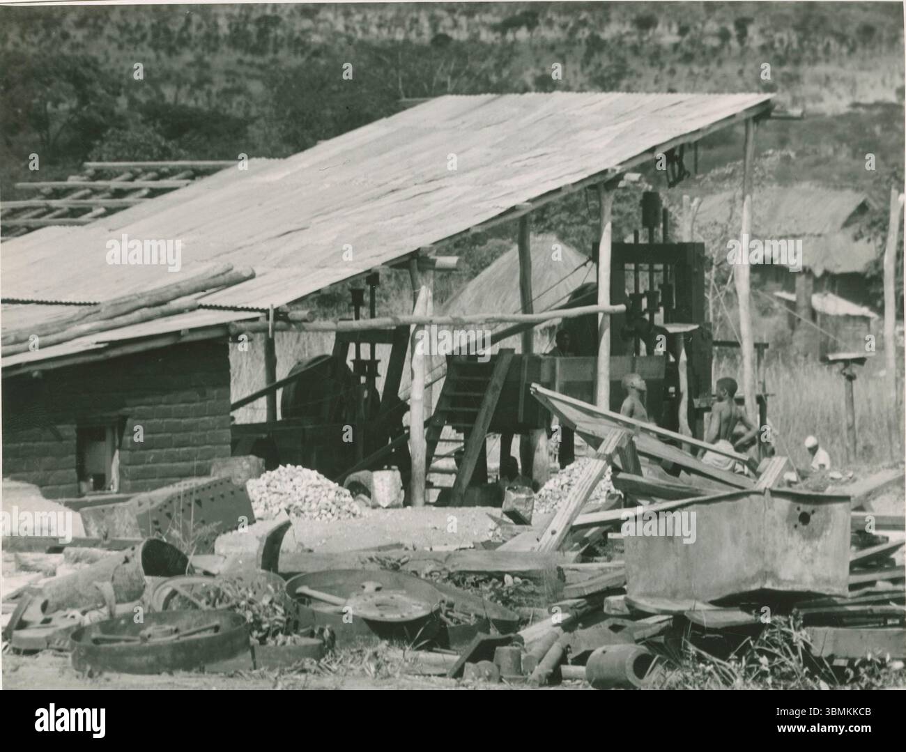 Small plant of a European miner for the extraction of alluvial gold on ...