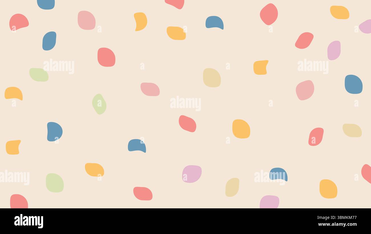 Colorful blobs on cream background Stock Vector Image & Art - Alamy