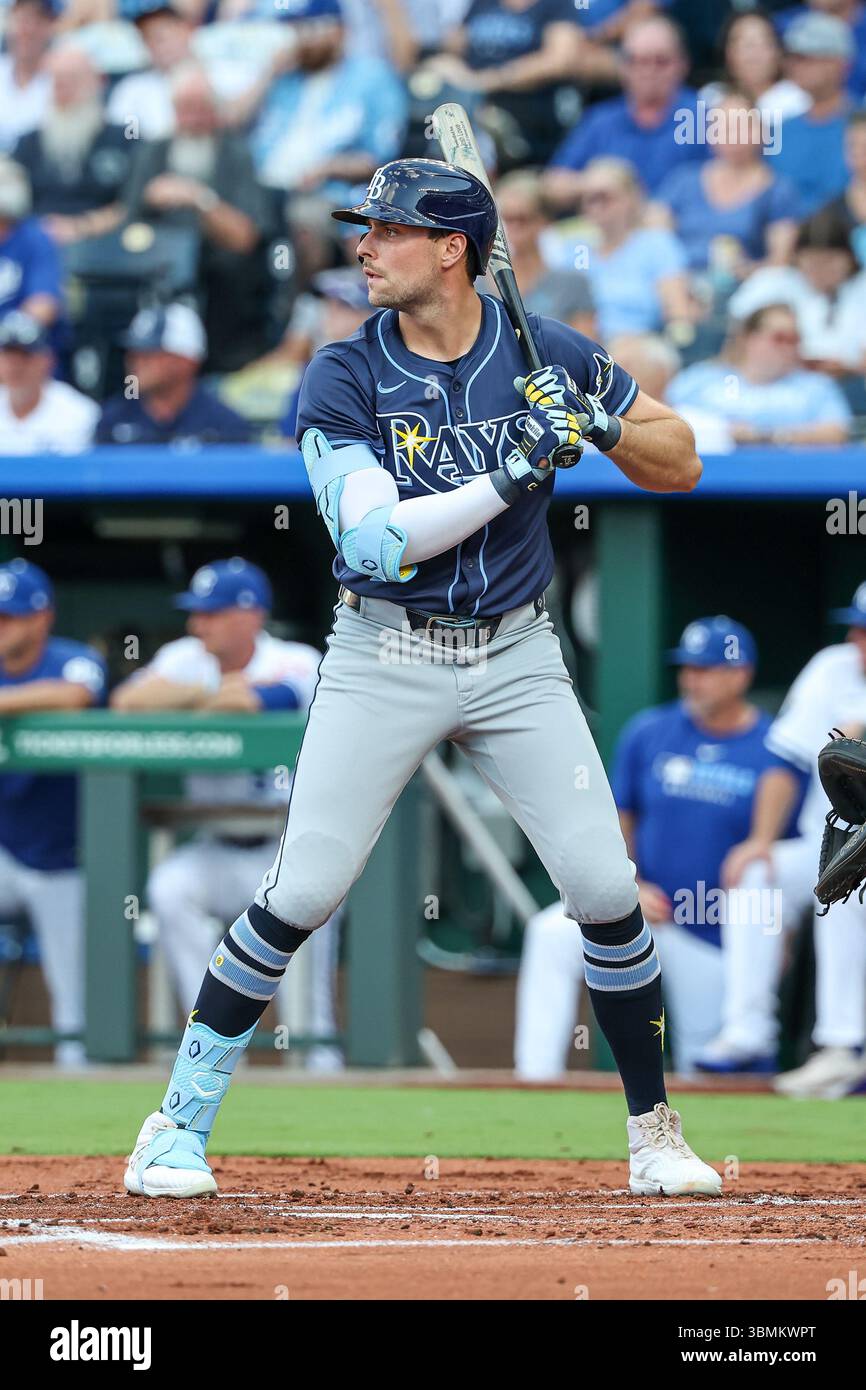 Kansas City, MO, USA. 25th June, 2025. Tampa Bay Rays right fielder ...