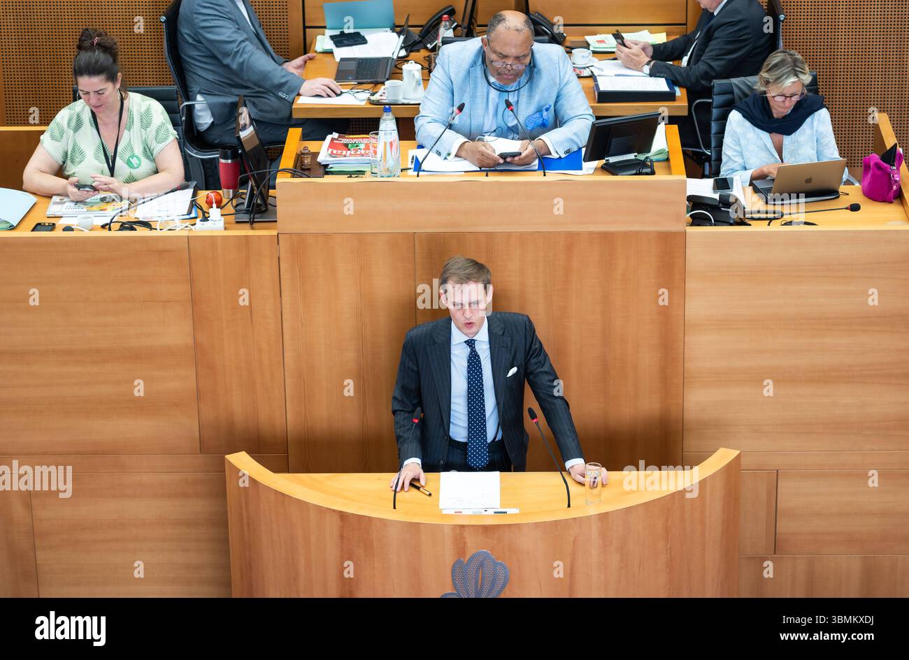 Gilles Verstraeten NVA at the the plenary sitting of the Brussels ...