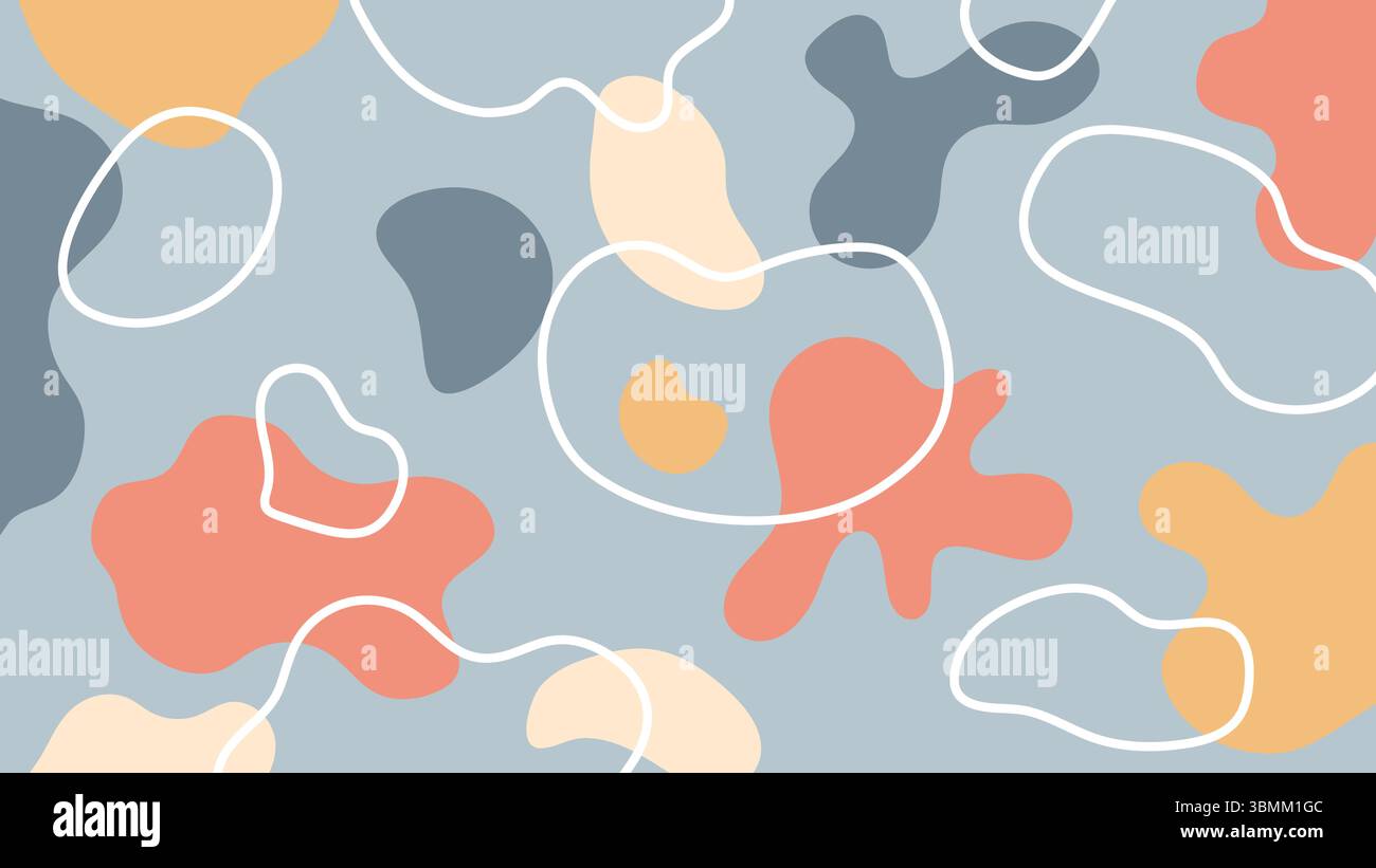 Abstract blue gray organic background Stock Vector Images - Alamy