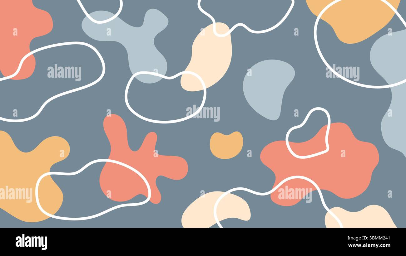 Abstract blue gray organic background Stock Vector Images - Alamy