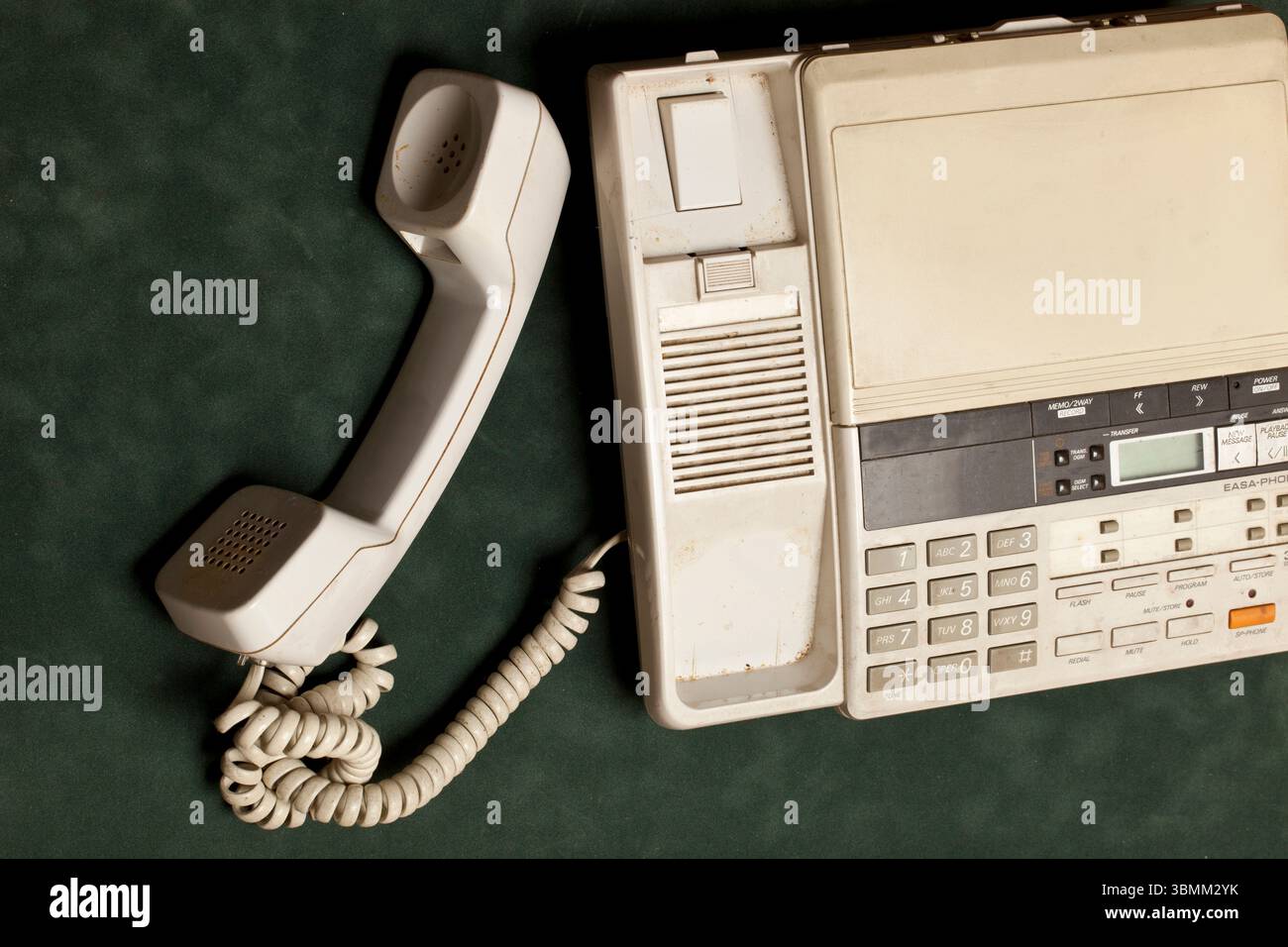 vintage phone with handset and answering machine Stock Photo - Alamy