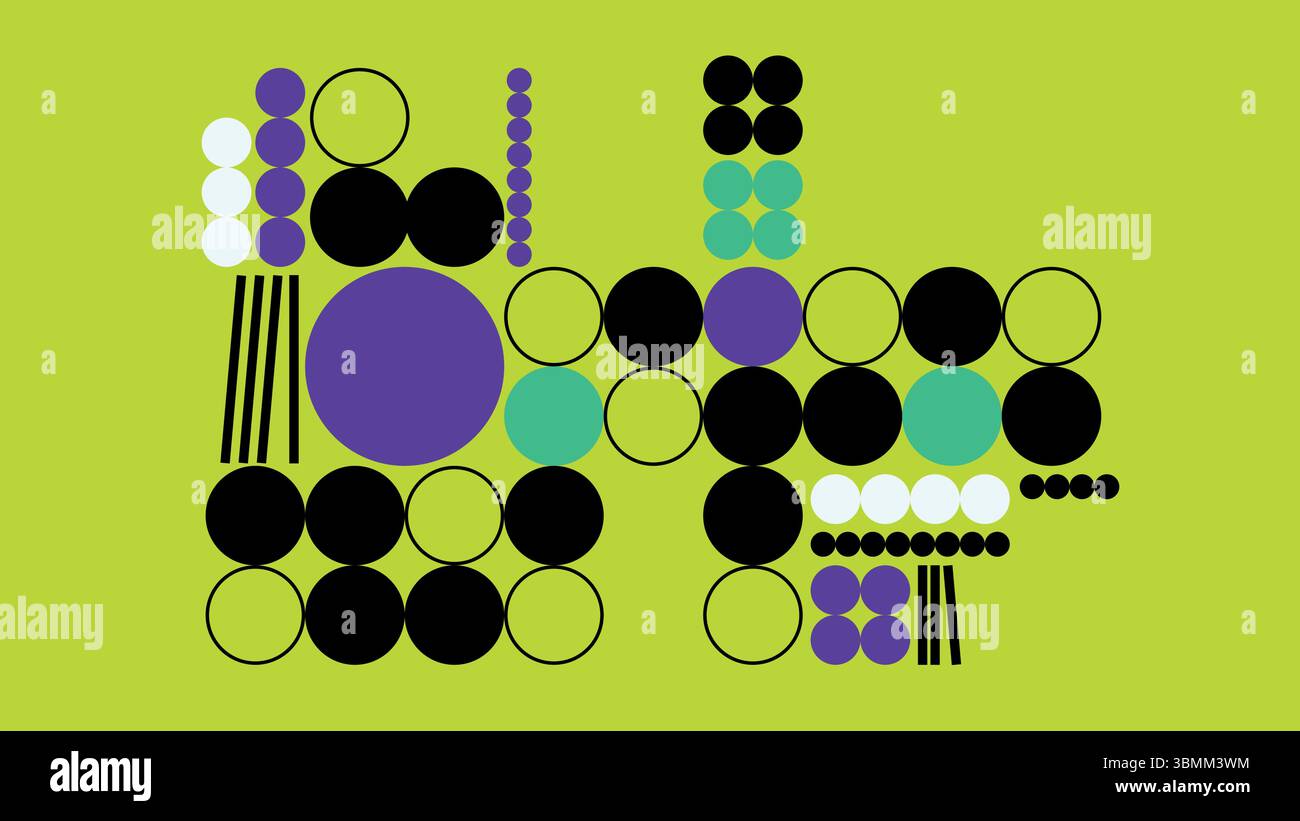 Cluster of geometric shapes Stock Vector Images - Alamy