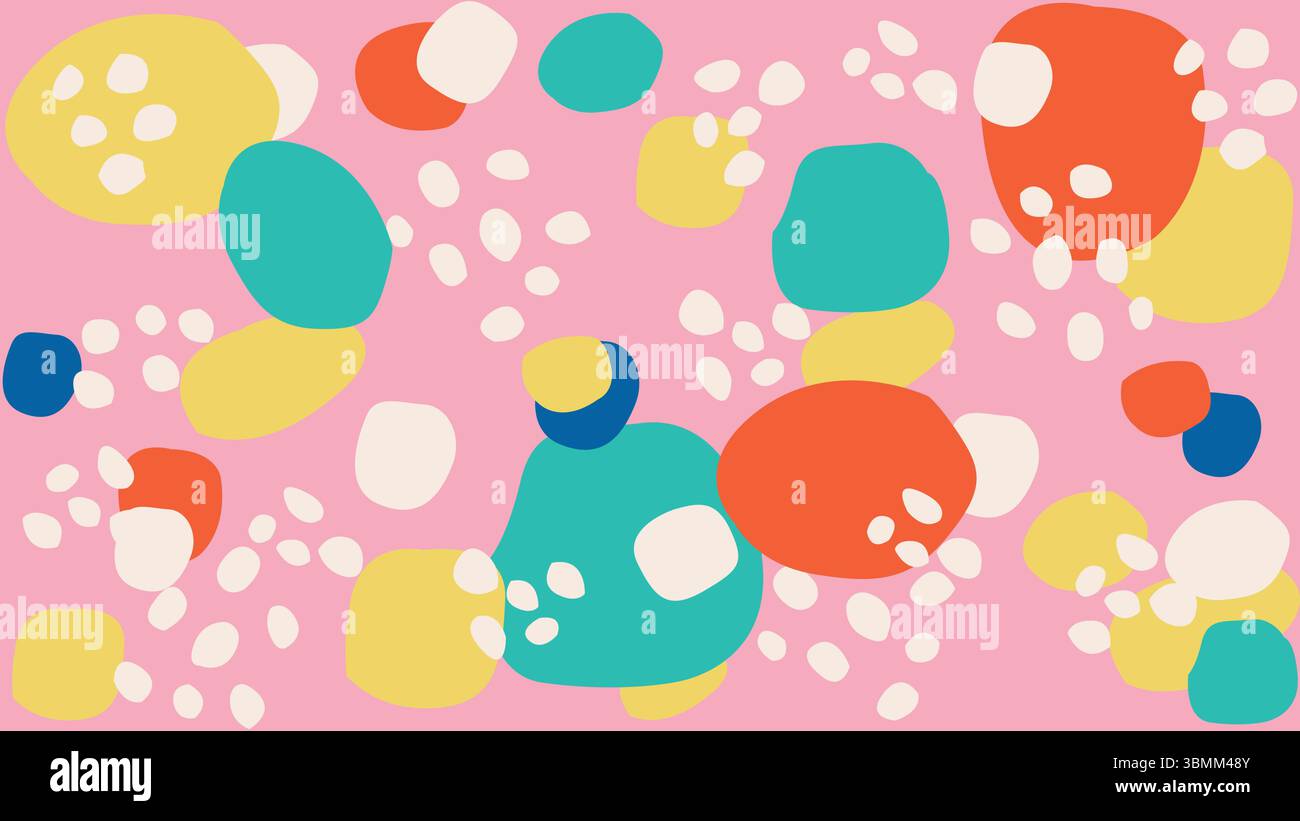 Seamless background pink blobs Stock Vector Images - Alamy