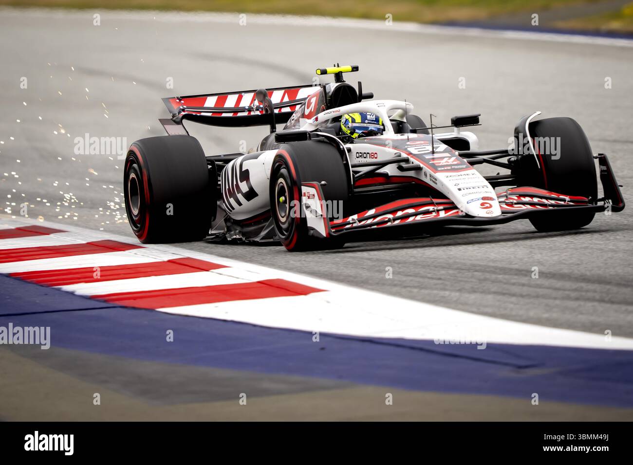 SPIELBERG - Oliver Bearman (Haas) at the Red Bull Ring race track ...