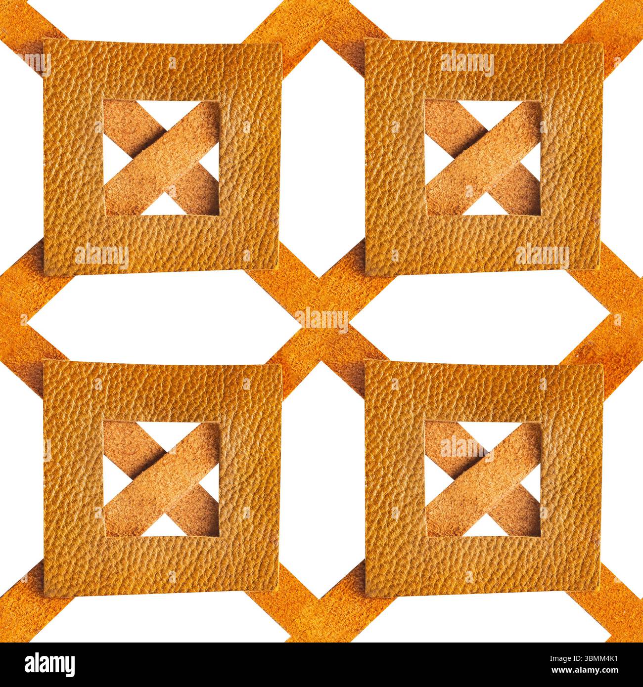 Isolated seamless 4k texture of light brown suede leather strap weave ...