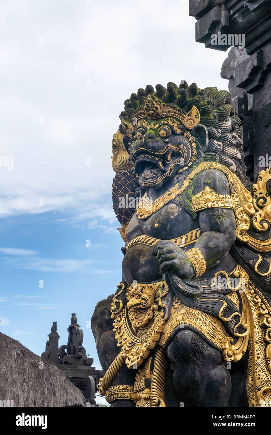 Bali, Indonesia-Dec 29,2024: Statue of Indonesian God in front of ...