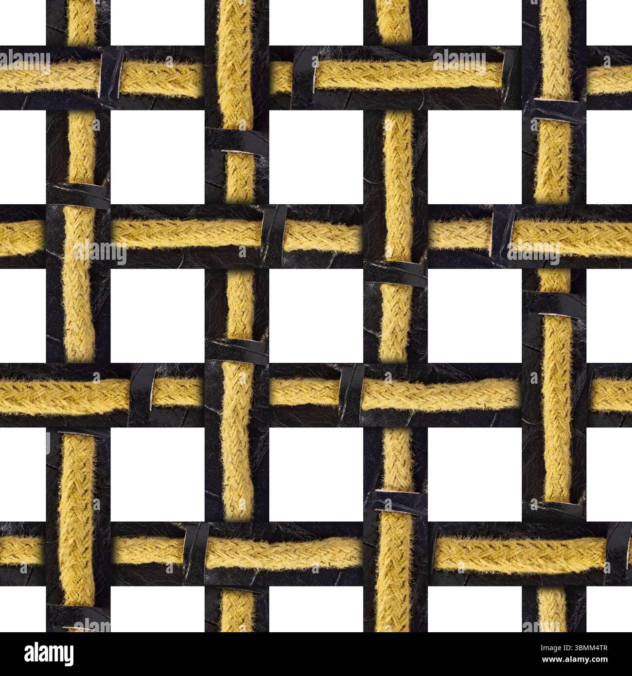 Isolated seamless 4k texture of black leather mesh grid with cloth ...