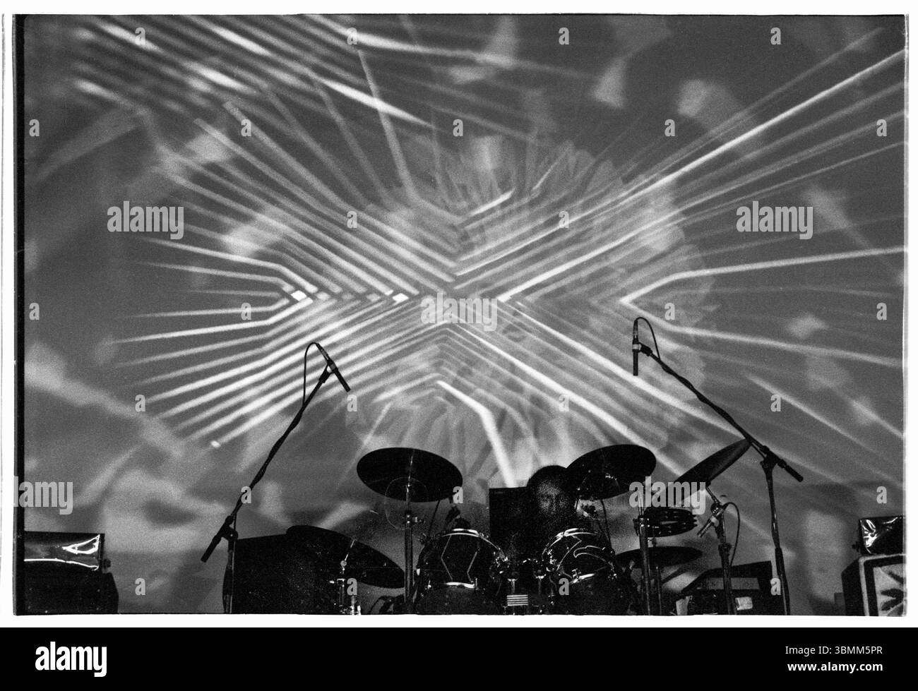 HAWKWIND, CONCERT, 1991: Richard Chadwick on drums as Hawkwind play ...