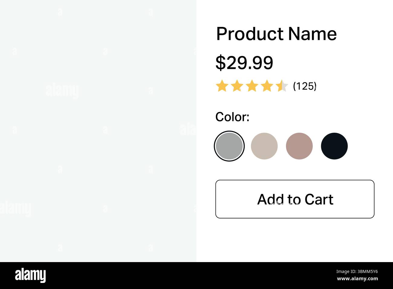 Product detail page Cut Out Stock Images & Pictures - Alamy