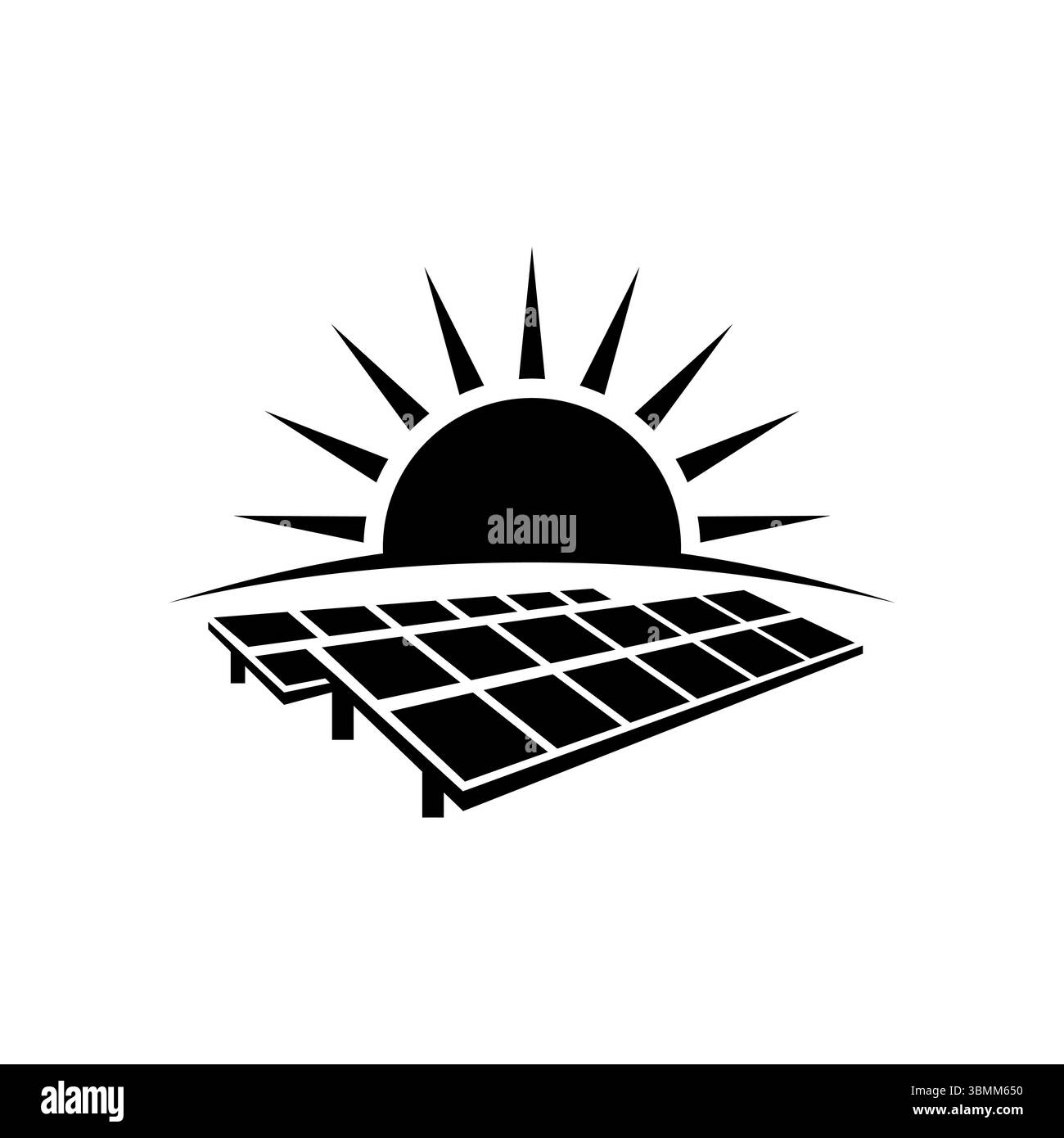 Solar power roof curve Stock Vector Images - Alamy