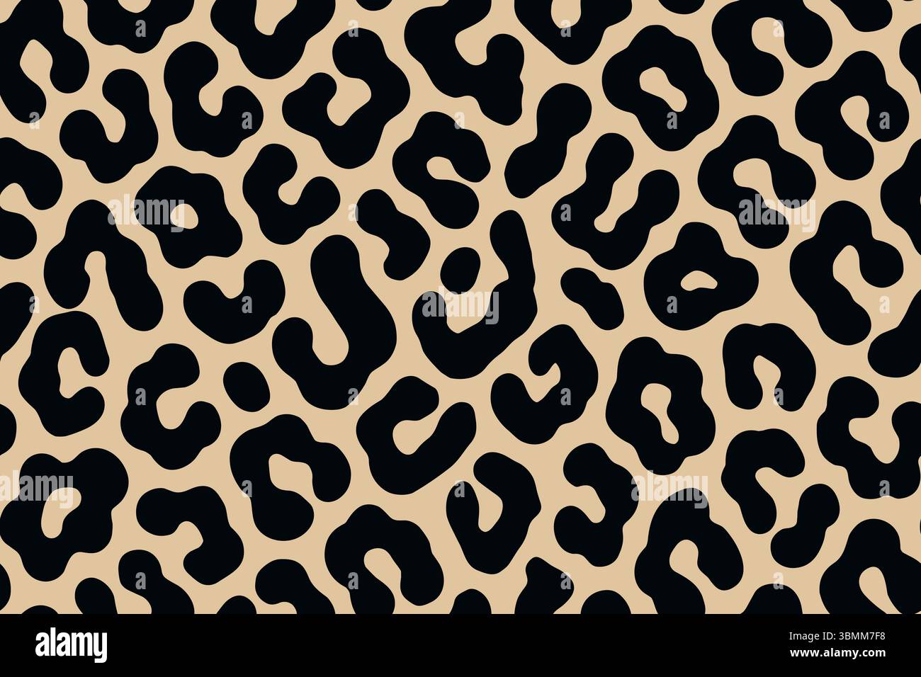 Classic leopard pattern featuring organic shaped black spots on light base Stock Vector Image ...