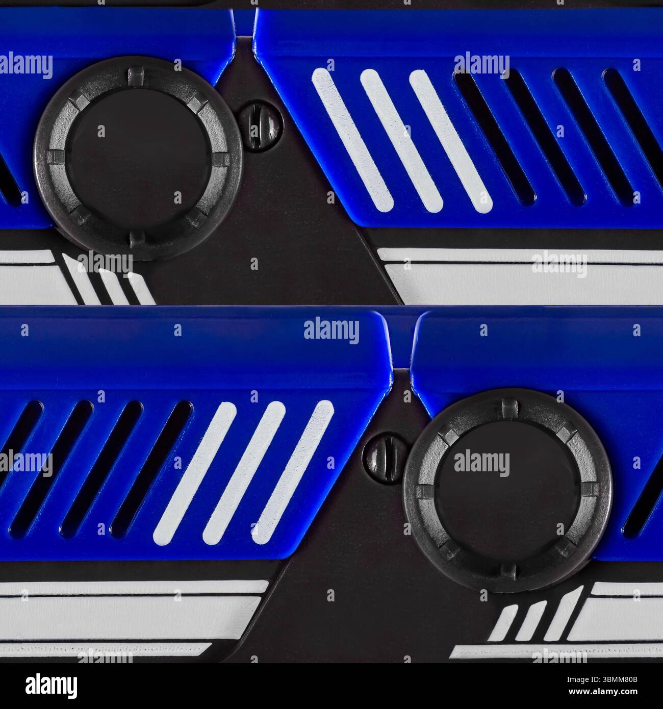 Seamless 4k photo texture material of blue plastic tech panel surface ...