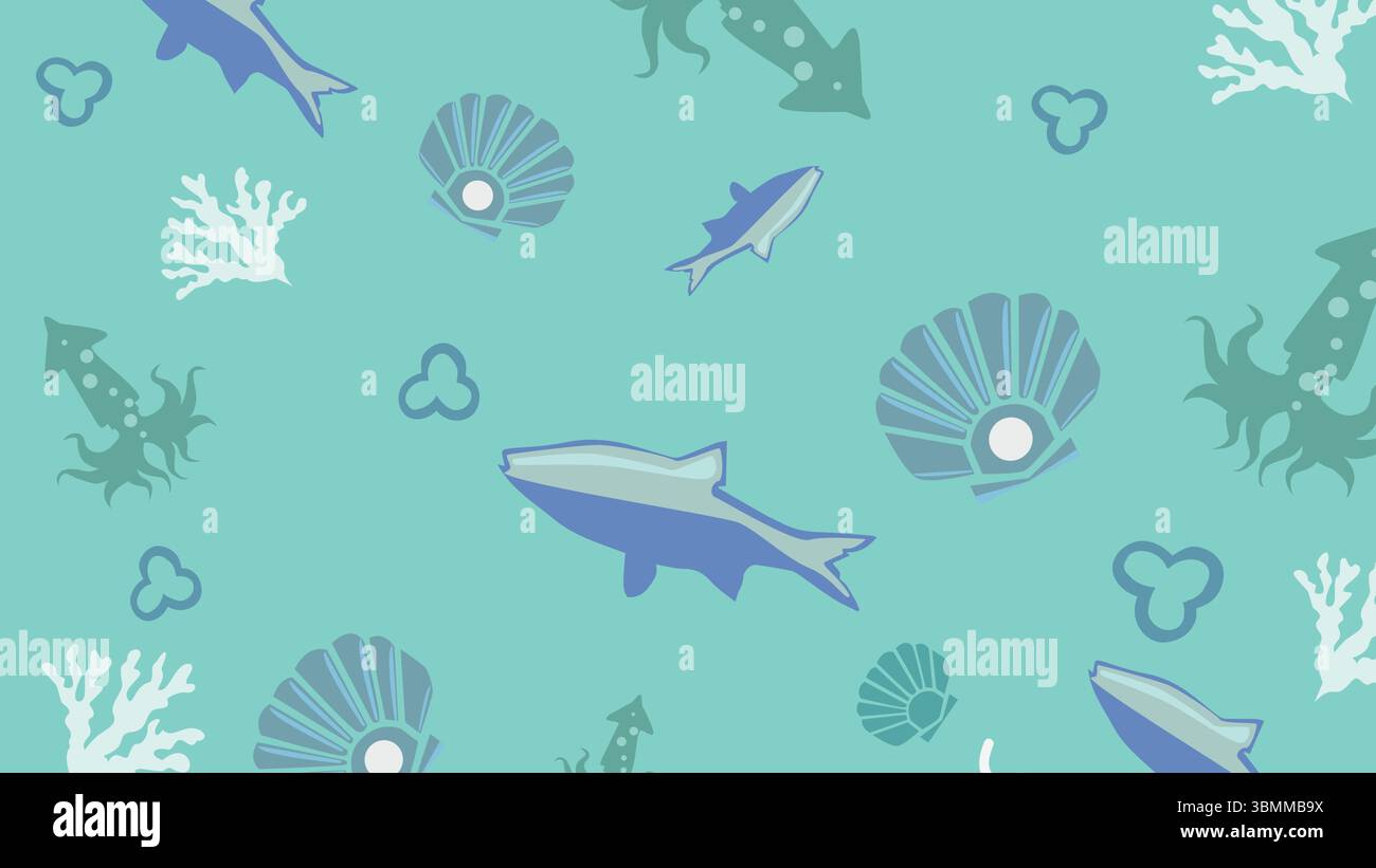 Coral reef fish blue Stock Vector Images - Alamy