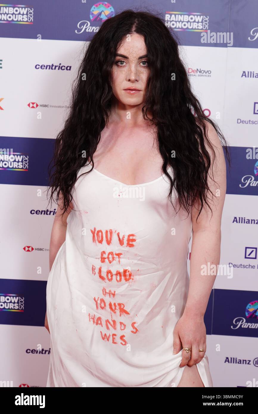 Charlie Craggs attends the Rainbow Honours 2025 ceremony at the London ...