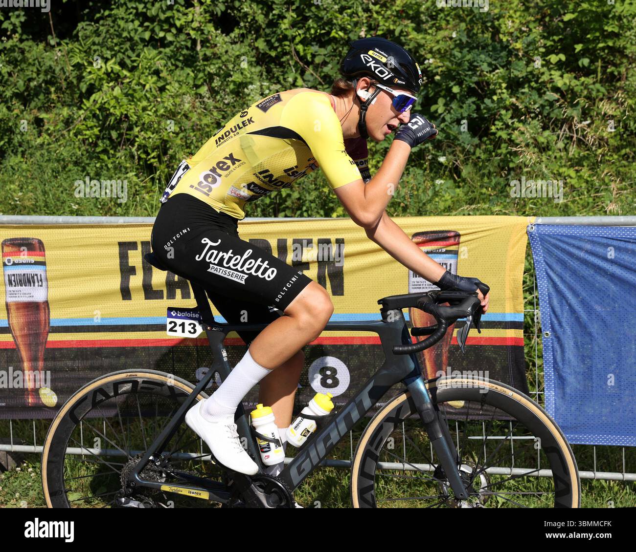 Jordy Decottignies, of Belgium, Team Tarteletto - Isorex, at stage 4 of the Baloise Belgium Tour ...