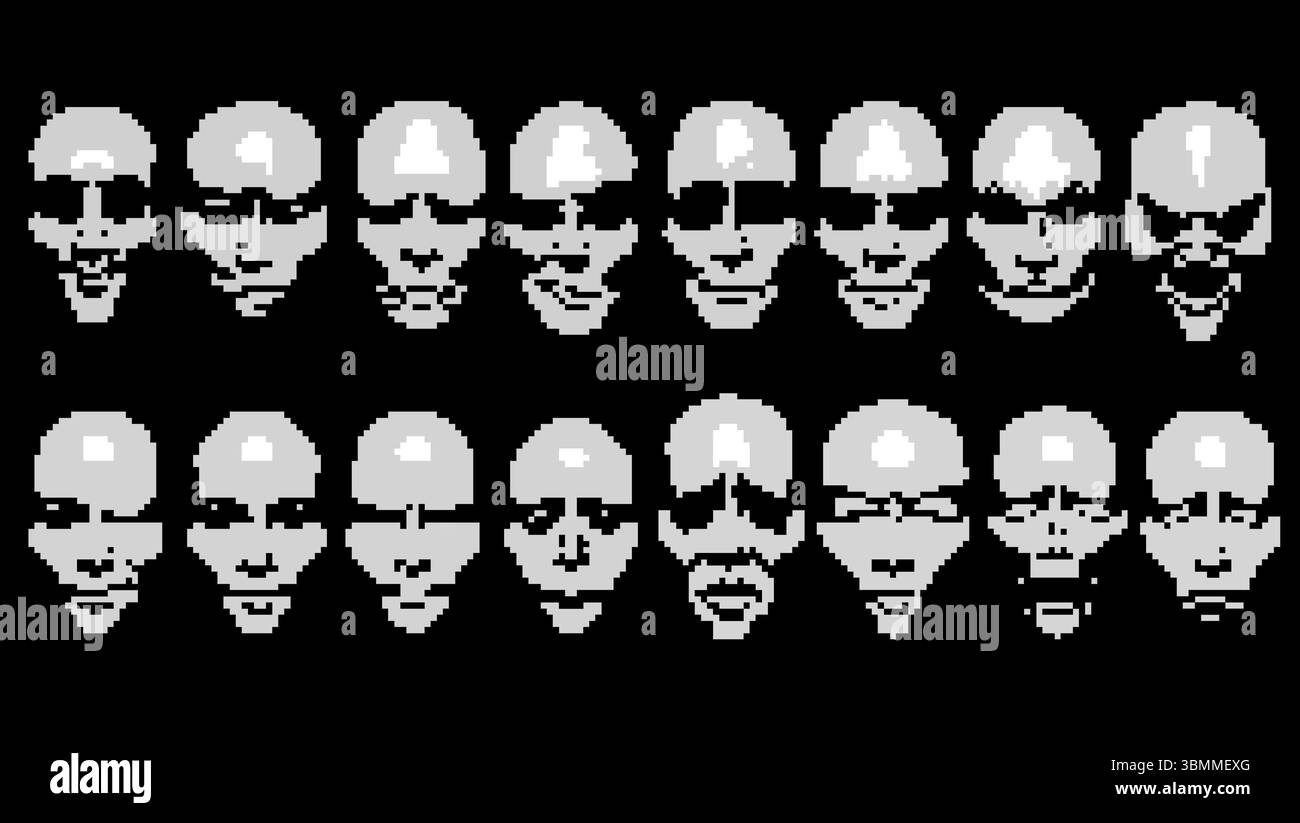 Pixelart portrait hi-res stock photography and images - Alamy