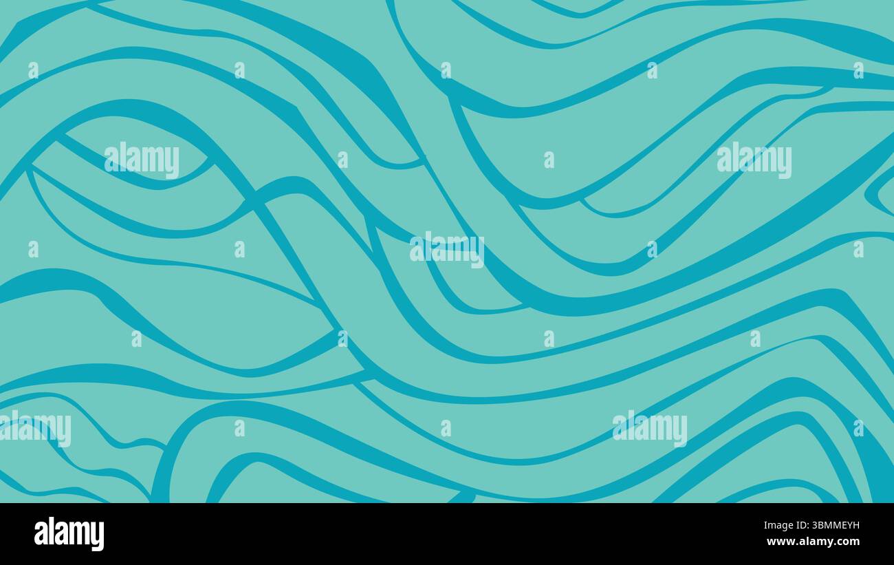 Abstract Cyan Fluid Waves Background Stock Vector Image & Art - Alamy