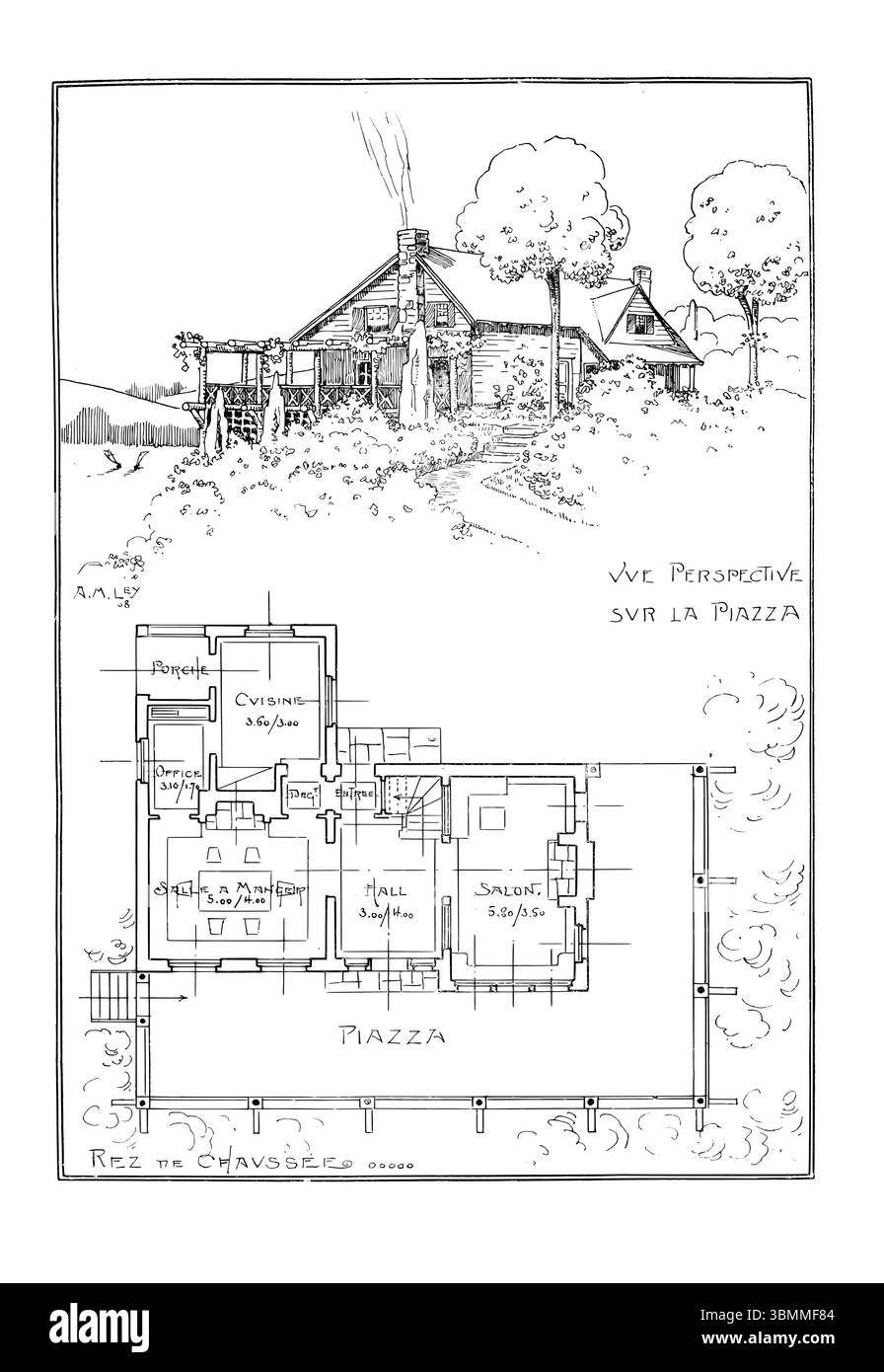 Architectural perspective old building Cut Out Stock Images & Pictures ...