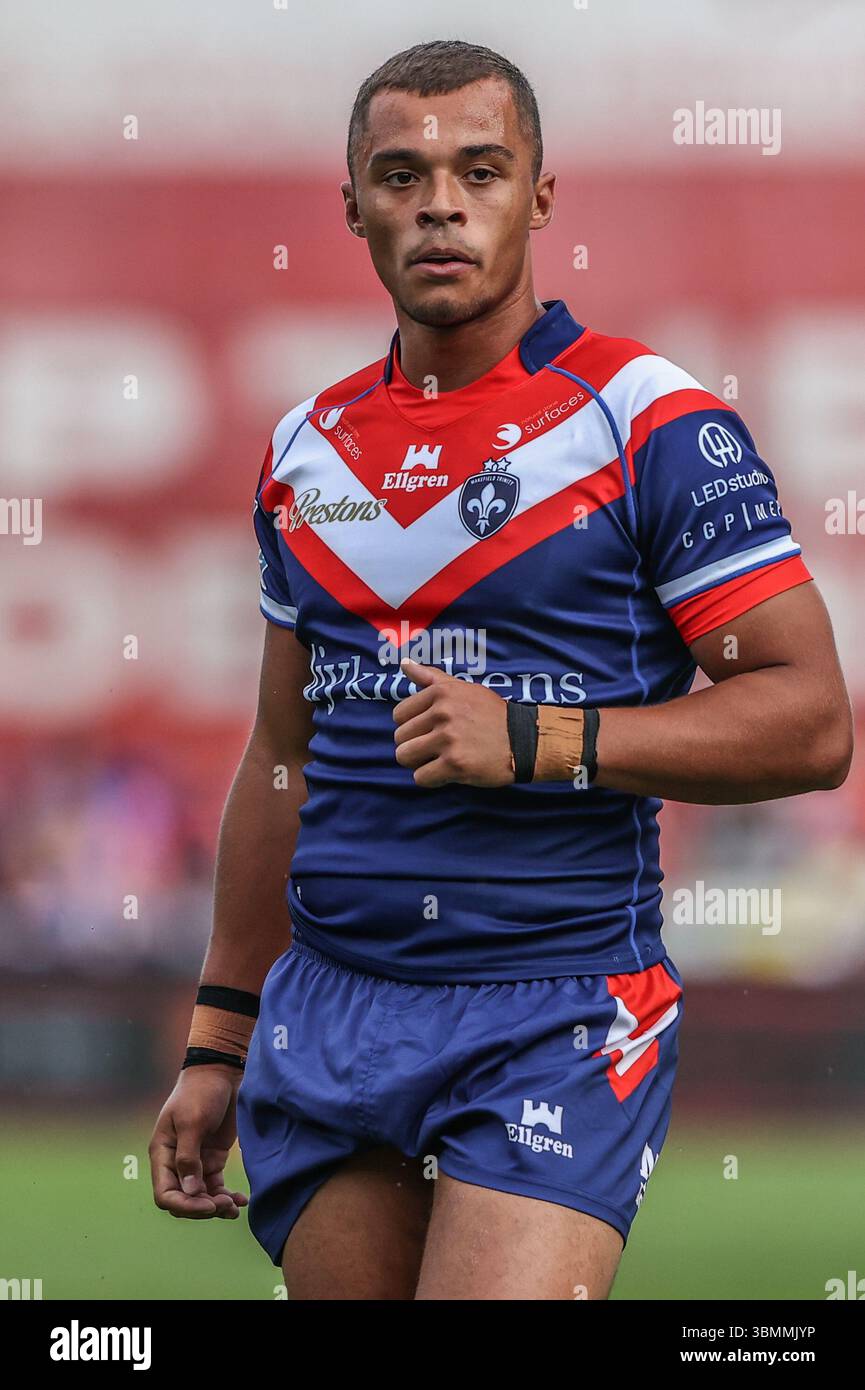 Corey Hall of Wakefield Trinity during the Betfred Super League round ...