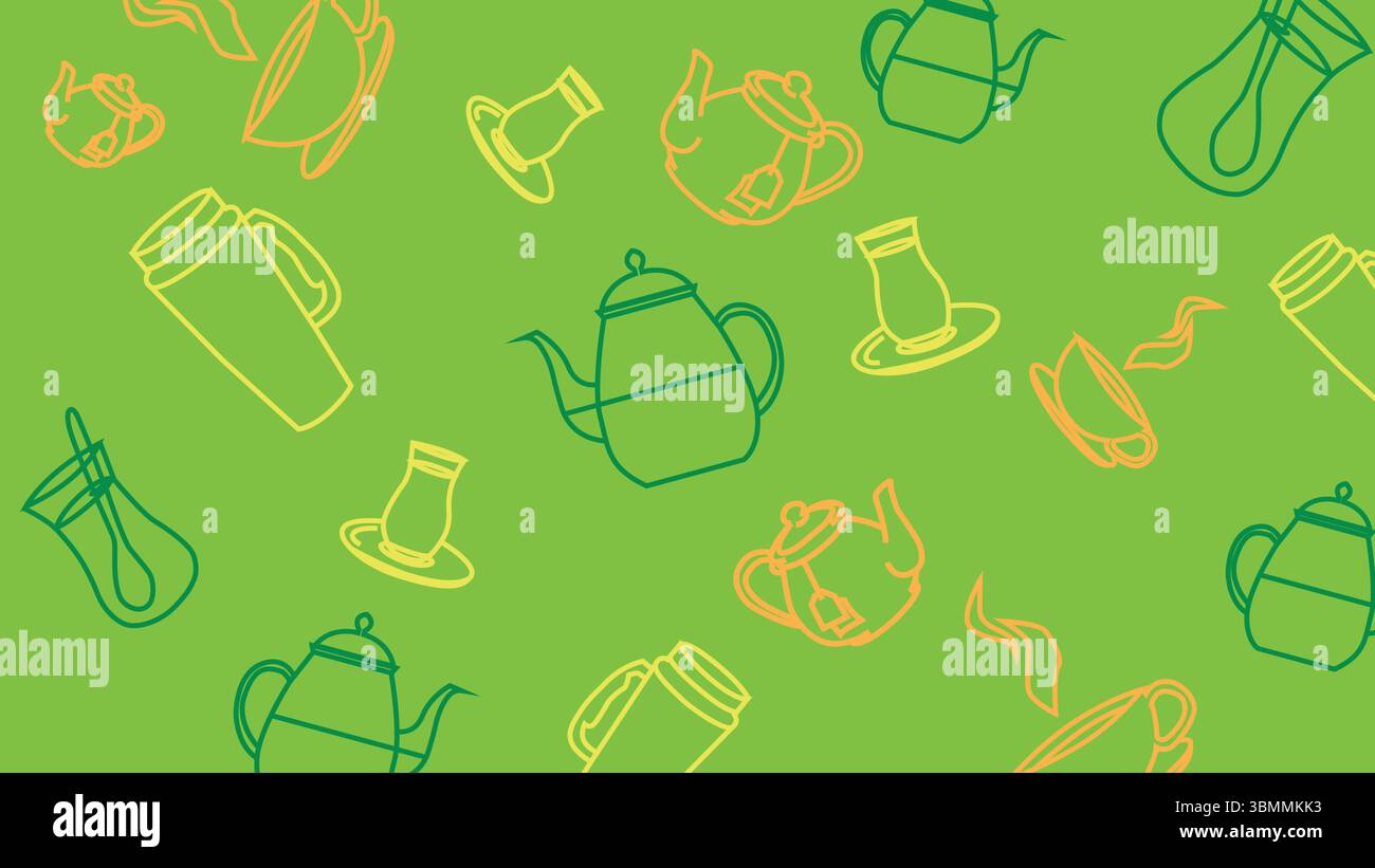 Steaming tea icon background Stock Vector Images - Alamy