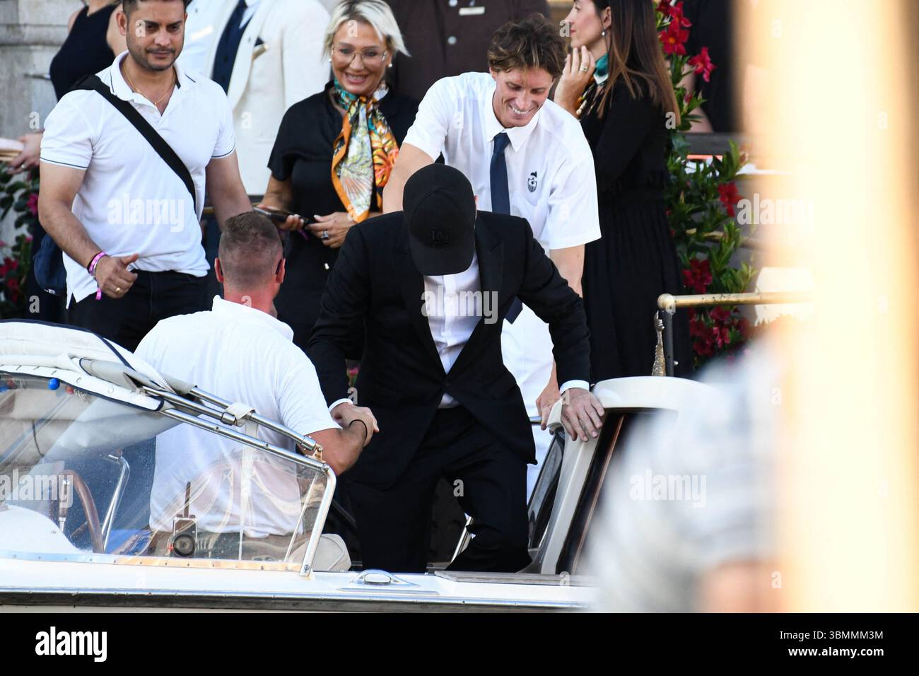 Venice, Italy. 27th June, 2025. Leonardo DiCaprio is spotted leaving ...