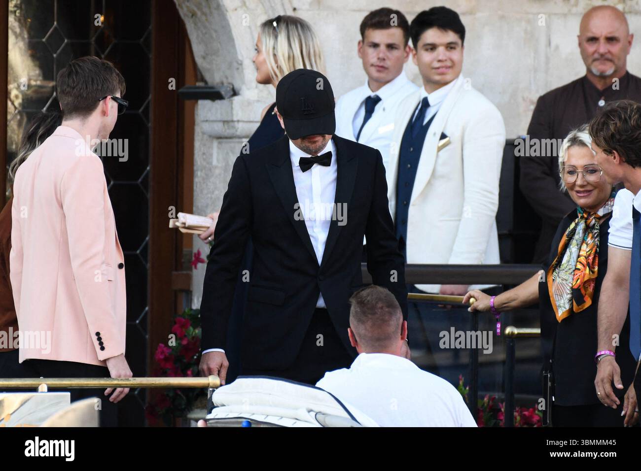 Venice, Italy. 27th June, 2025. Leonardo DiCaprio is spotted leaving ...