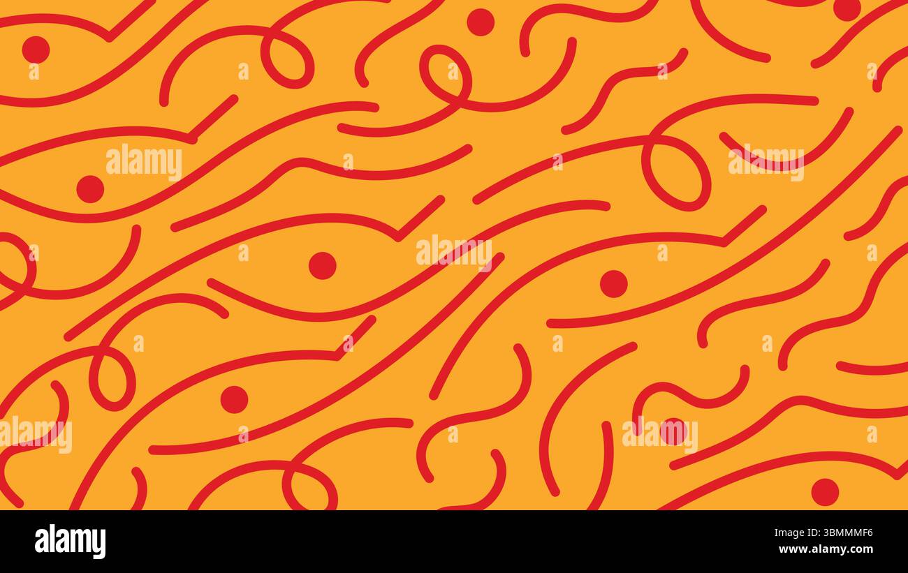 Abstract Red Line Waves Background Stock Vector Image & Art - Alamy