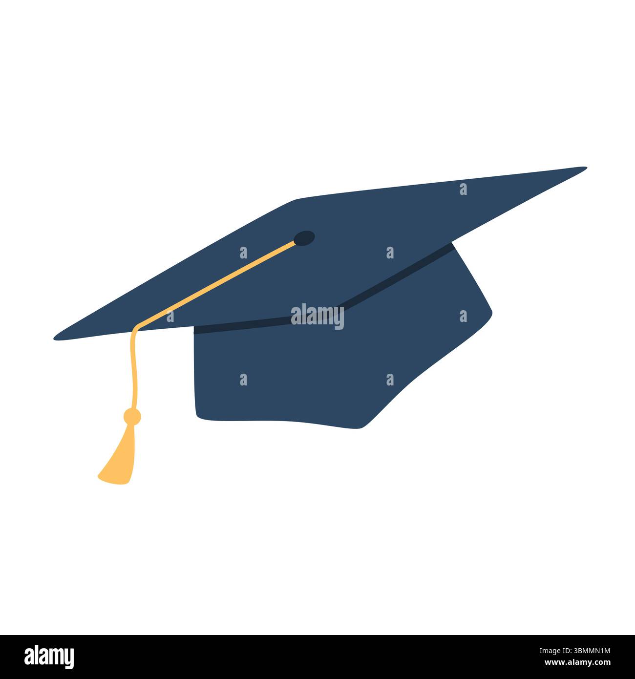 Illustration of a graduation cap. University. Successful education ...