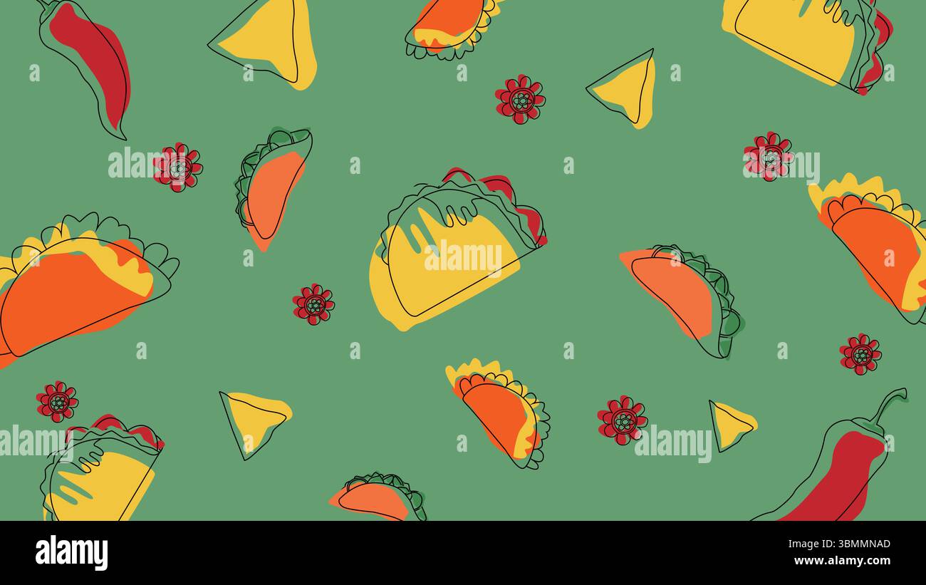 Guacamole taco Stock Vector Images - Alamy