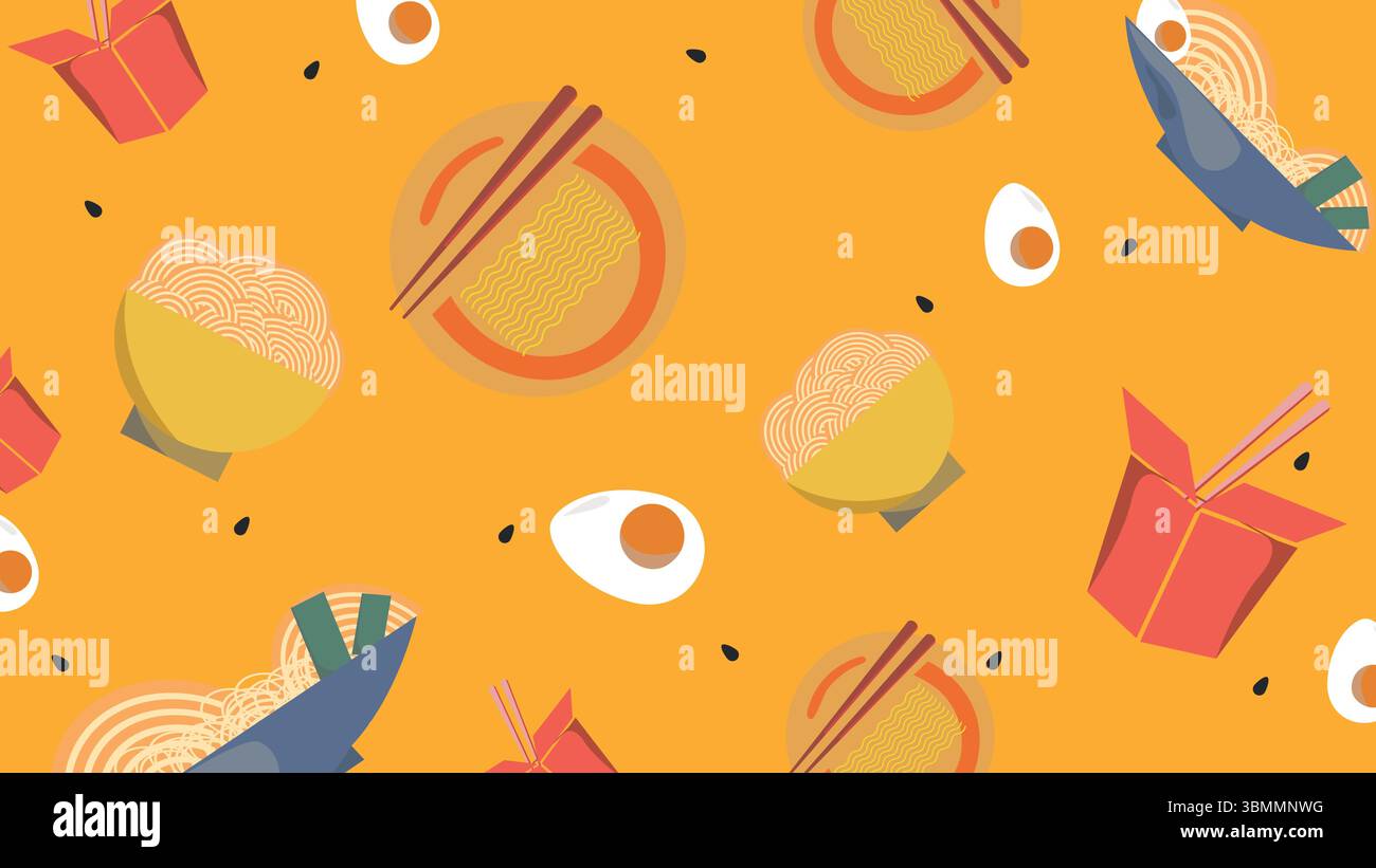 Ramen bowl food box Stock Vector Images - Alamy