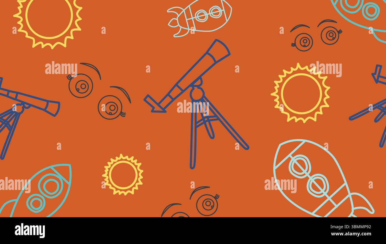 Telescope astronomy space exploration Stock Vector Images - Alamy